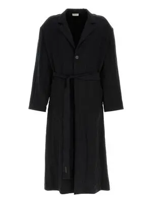 Fear Of God Lyocell Blend Trench Coat - Black