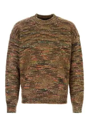 Alanui Multicolor Mélange Knit Sweater - White
