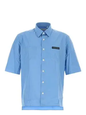 NAMACHEKO Cerulean Poplin Guardia Shirt - Blue