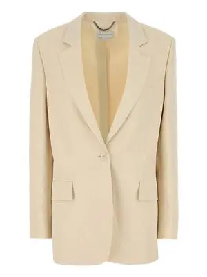 STELLA MCCARTNEY STELLA McCARTNEY Ivory Viscose Blend Blazer