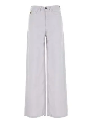 LOIS Lilac Linen Wide-leg Trousers - Purple