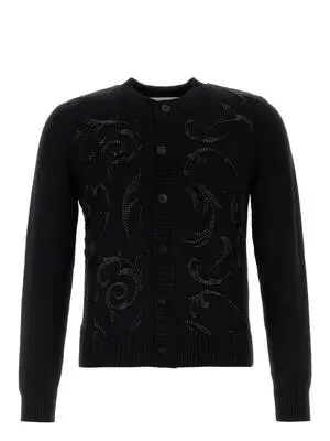 ERNEST W.BAKER Wool Cardigan With Bead Embellishments - Black