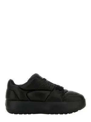 Dsquared2 Quilted Leather Puffer Sneakers - Black