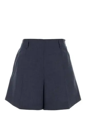 Givenchy Navy Wool Shorts - Blue
