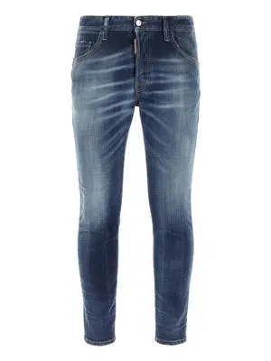 Dsquared2 Stretch Denim Skater Jeans - Blue