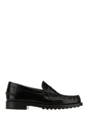 TOD'S Leather Loafers - Black