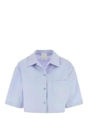 GIVENCHY Givenchy Powder Cotton Cropped Shirt