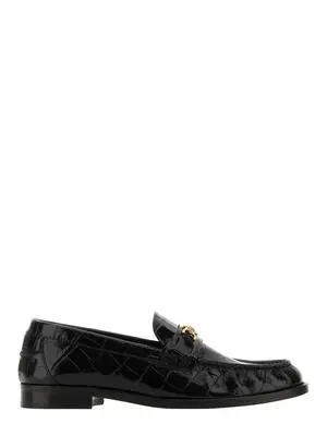 Versace Leather Medusa '95 Loafers - Black