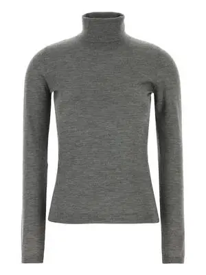 Brunello Cucinelli Cashmere Blend Turtleneck Sweater - Grey
