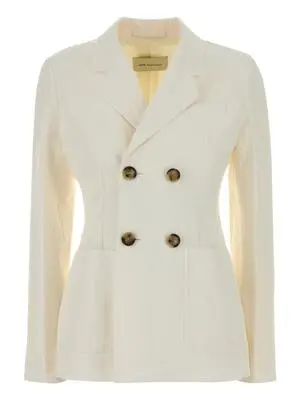 AMI AMI Ivory Jersey Blazer
