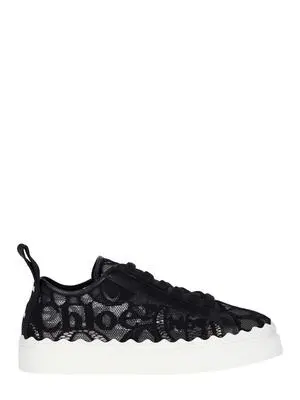 Chloé Lauren Lace-up Sneakers - Black
