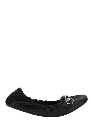 Gucci Prima Ballerinas With Horsebit Detail - Black