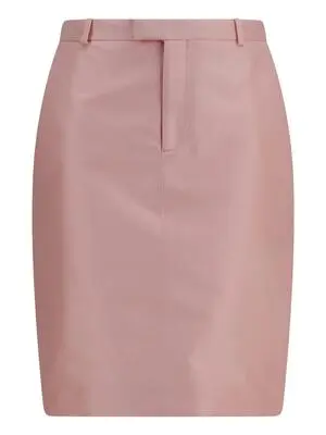 Gucci Silk Faille Skirt - Pink