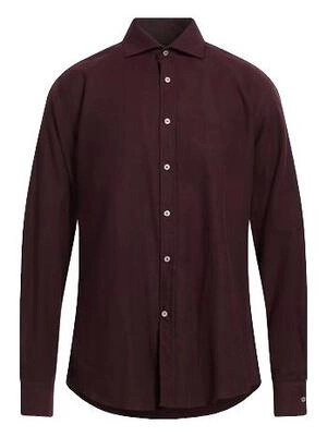 Paul & Shark Man Shirt Slate Blue Size 16 Cotton Plum