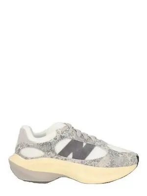 NEW BALANCE Chunky Leather & Textile Sneakers - Grey