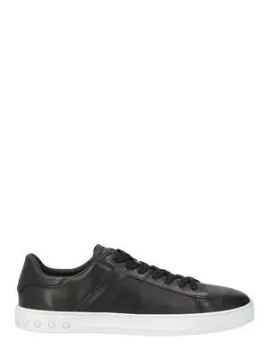 TOD'S Leather Low-top Sneakers - Black