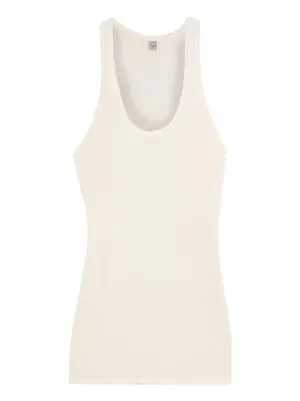 TOTEME Toteme Lyocell-Blend Ribbed Tank Off-white