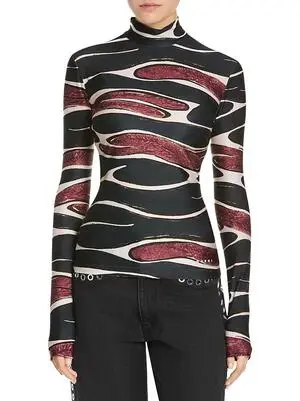 Marni Printed Long Sleeve T-shirt - Black