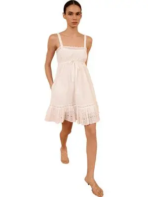 Ulla Johnson Nerelle Cotton Mini Dress - Pristine