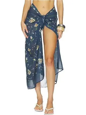 Agua Bendita Floral Print Midi Skirt - Multicolor