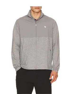 Vuori Sunday Element Track Jacket - Grey Heather