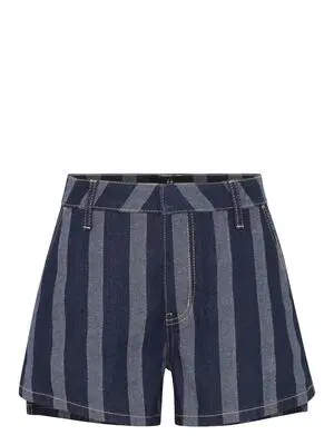 TT STUDIOS Amy Short In Striped Denim - Ventnor Ave.