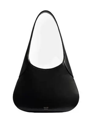 Khaite Khaite Joan Small Hobo Bag In Black Leather Nero