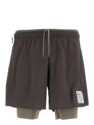 Satisfy Techsilk Running Shorts - Brown
