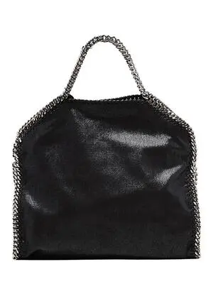 Stella McCartney Falabella 3 Chains Eco Shaggy Deer Foldable Tote Bag - Nero