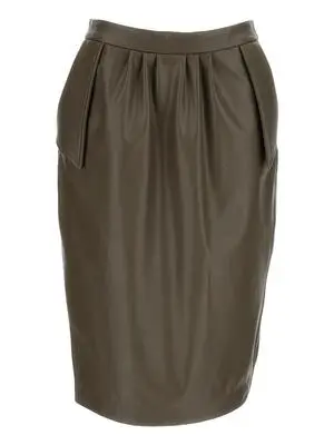 Stella McCartney Altermat Gonna Midi - Marrone