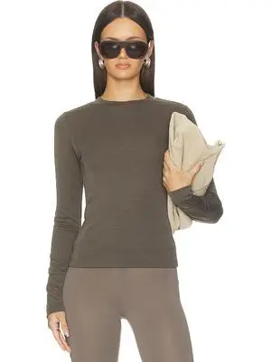 Fear Of God Fitted Longsleeve Tee - Brown