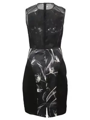 JASON WU X-ray Floral-print Sheath Dress - Black