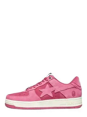 A BATHING APE Sta Suede Sneakers - Pink