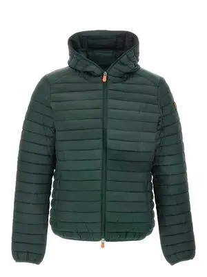 SAVE THE DUCK Hooded Puffer Jacket - Green