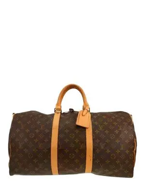 LOUIS VUITTON 1997 50 Monogram Keepall Travel Bag - Brown