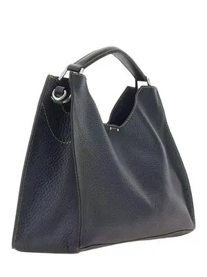 GIANNI CHIARINI Large Aurora Hammered Leather Tote Bag - Blue