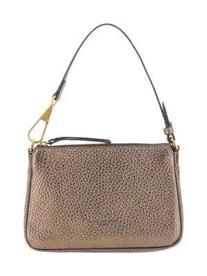 GIANNI CHIARINI Gianni Chiarini Brooke Maxi Grain Leather Shoulder Bag Pink