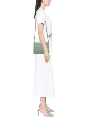 Celine Large Lambskin Trio Crossbody Bag - Green