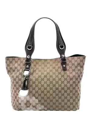 Gucci Gg Canvas Icon Bit Tote Bag - Neutrals