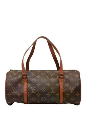 LOUIS VUITTON Monogram Papillon 30 Handbag - Brown