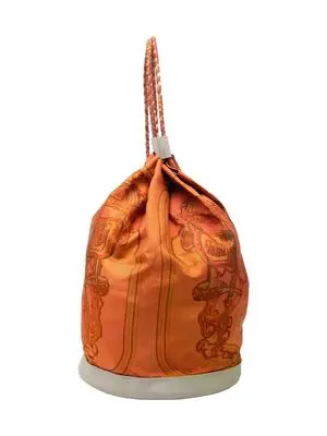 Hermès Silk Brides De Gala Sac Soie Cool 22 Backpack - Orange