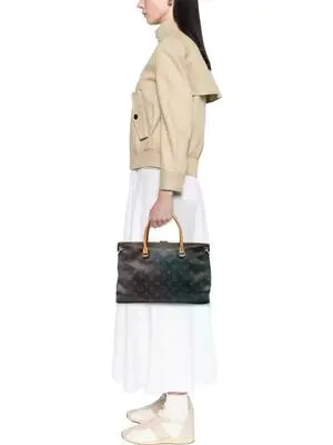 LOUIS VUITTON Monogram Canvas Pallas Mm Satchel - Brown
