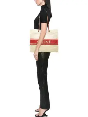 Celine Canvas Plein Soleil Cabas Tote Bag - Neutrals