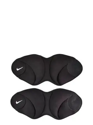Nike Embroidered-logo Touch-strap Ankle Weights - Black