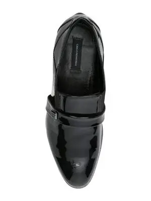 CARLO PIGNATELLI Patent Leather Loafers - Black