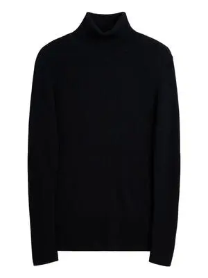 SUNFLOWER Roll-neck Wool Sweater - Black
