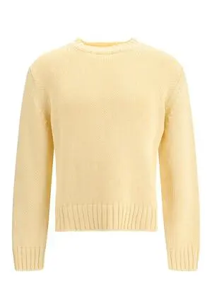 SUNFLOWER SUNFLOWER Crew Neck Knit Sweater Nude