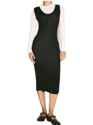 Marni Long-sleeved Knitted Dress - Black