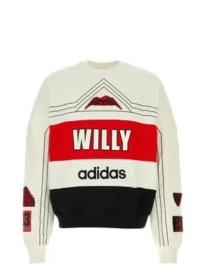 ADIDAS BY WILLY CHAVARRIA Stretch Cotton Oversized Sweatshirt - White