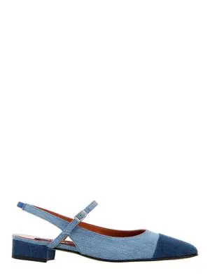 CAREL Two-tone Canvas Ballerinas - White